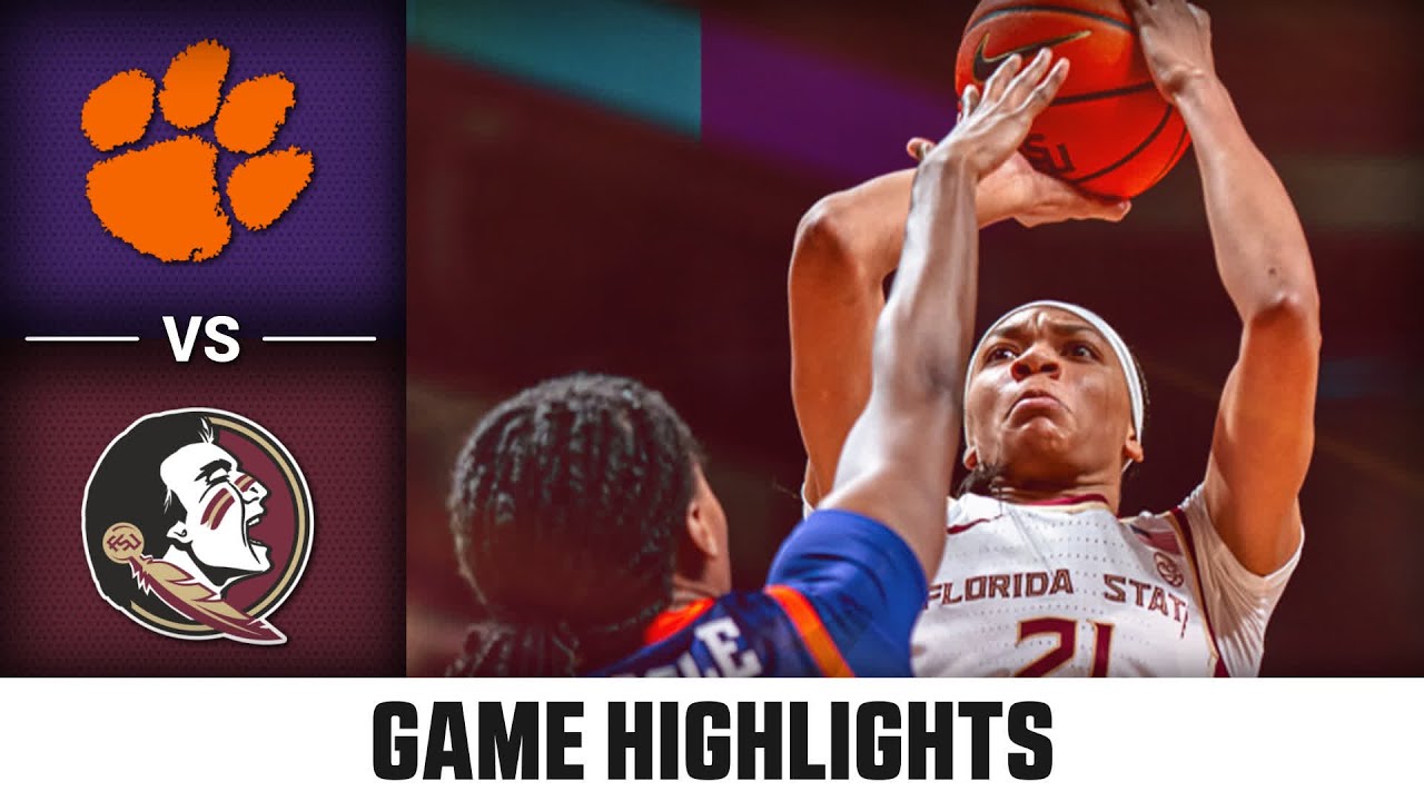 Clemson vs. Florida State Game Highlights | 202425 ACC Women's ...