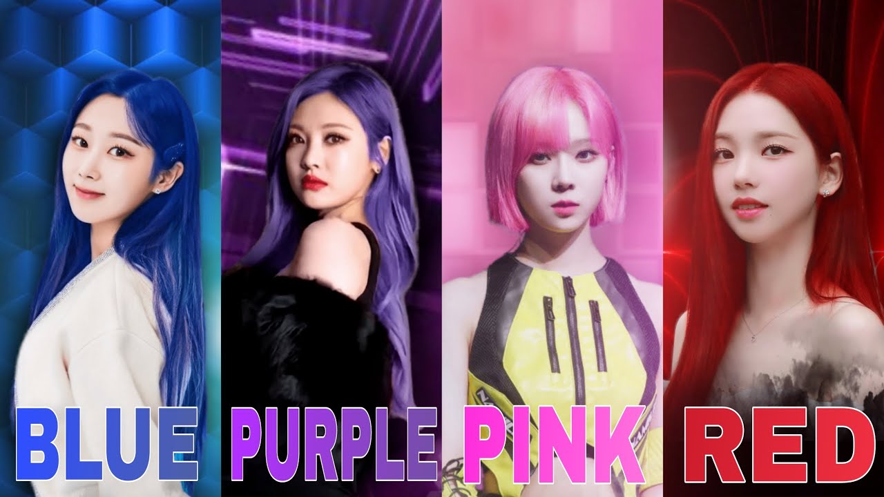 Trying Different Hair Colors on AESPA members 💙💜💗 ️ - YouTube