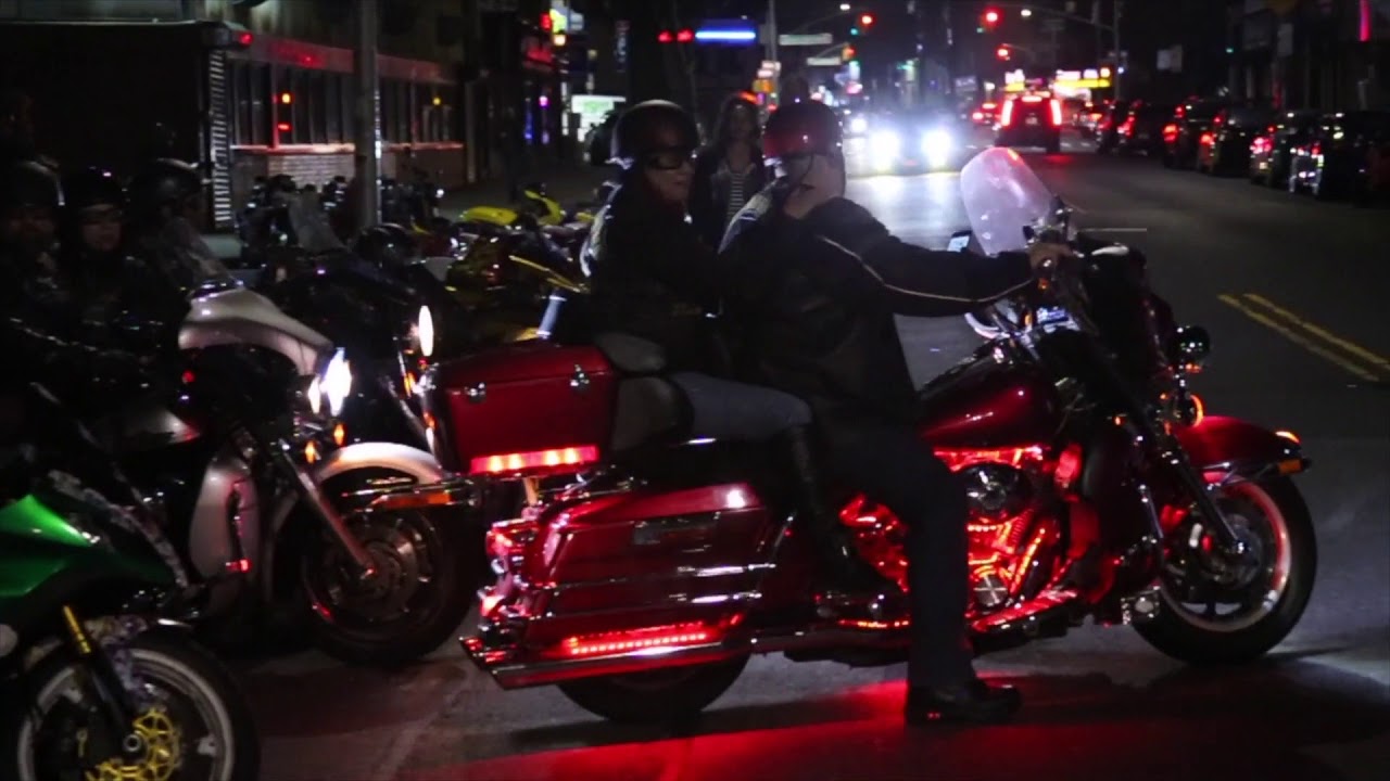 Street Kingz MC New York First Monthly Bike Night - YouTube