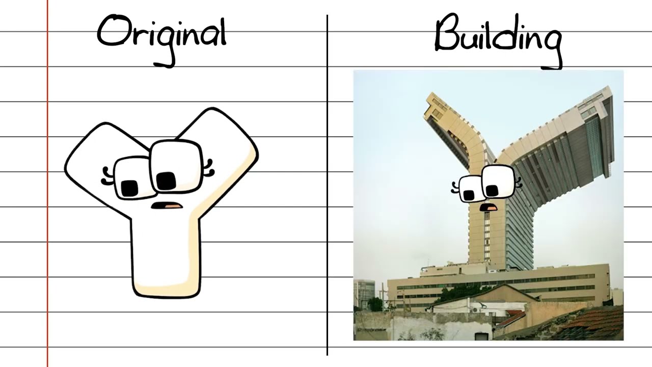 Alphabet Lore Original Vs Real Life Alphabet Lore Building | Fun ...