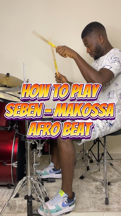 Drum Groove#29 SEBEN - MAKOSSA #drumlessons #seben #groove #drumbeat #makossa #afrobeat #drummer ...