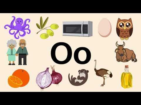 Phonics letter O sound and vocabulary words for kids I learn English I ...
