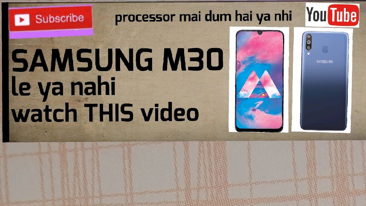 Samsung M30 smartphone unboxing,camera,processor,screen review - YouTube