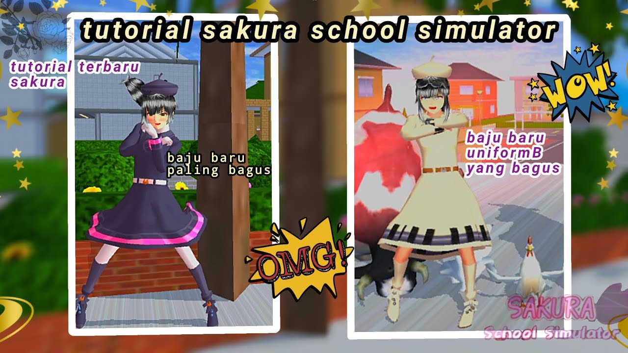 tutorial terbaru sakura,baju baru bagus,baju baru uniformB bagus(!?‼ ...