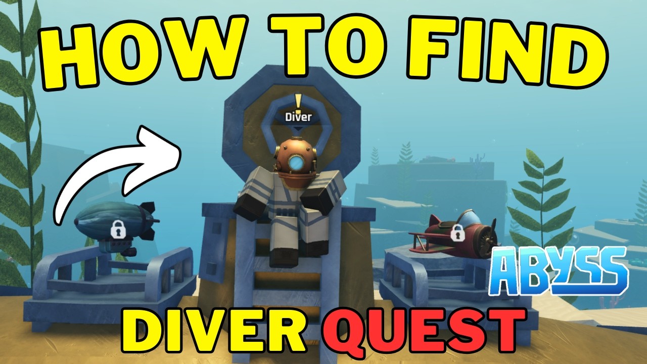Where To Find Diver in Abyss | Diver Quest NPC Location | Roblox - YouTube