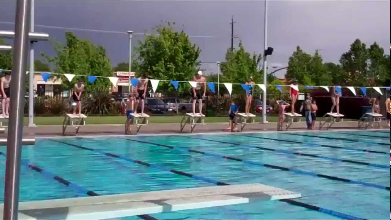 Wow...12 year old swimmer beats Olympic Gold Medalist Josh Davis - YouTube