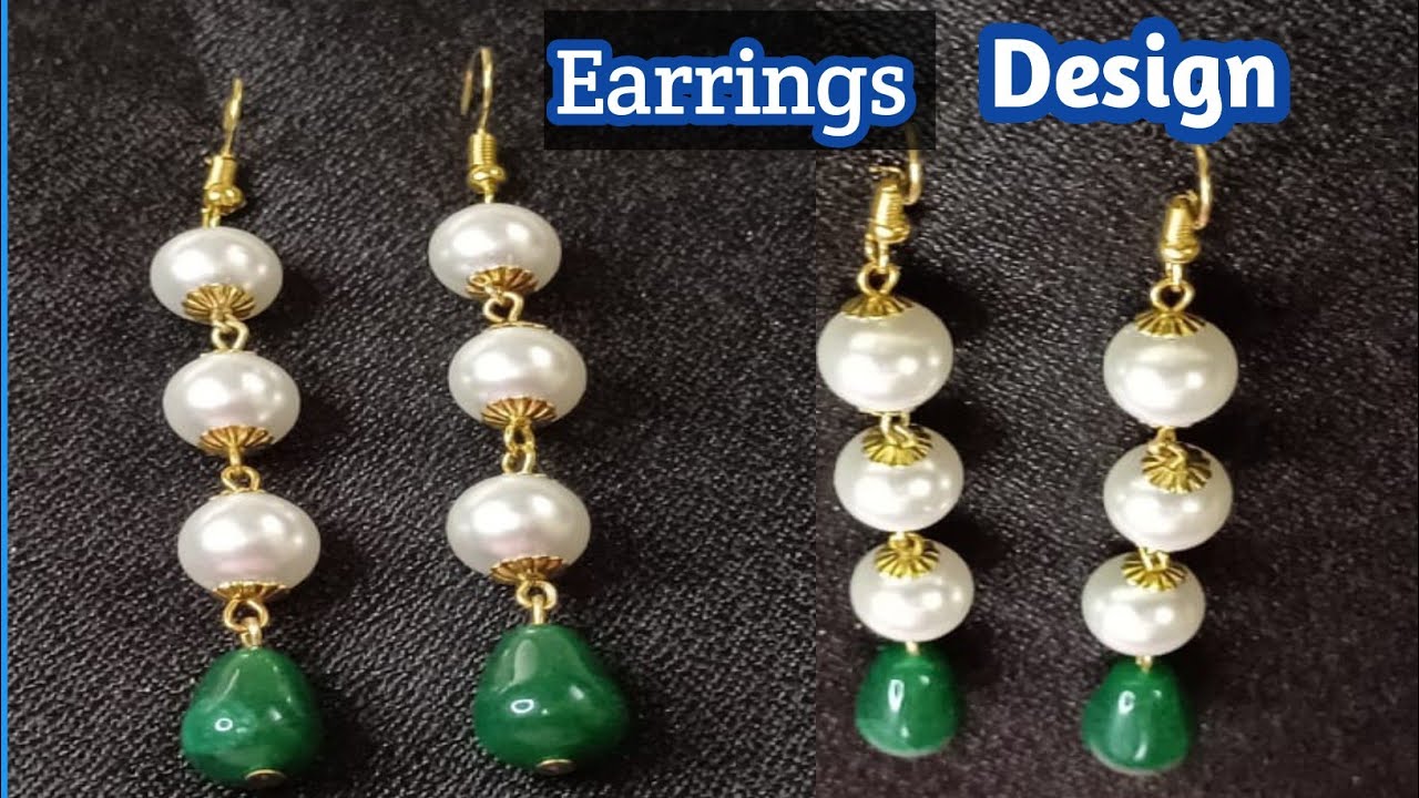 create a new handmade earrings design | Beautiful and simple earring ...
