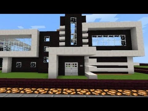 Minecraft black and white house making part 1 - YouTube