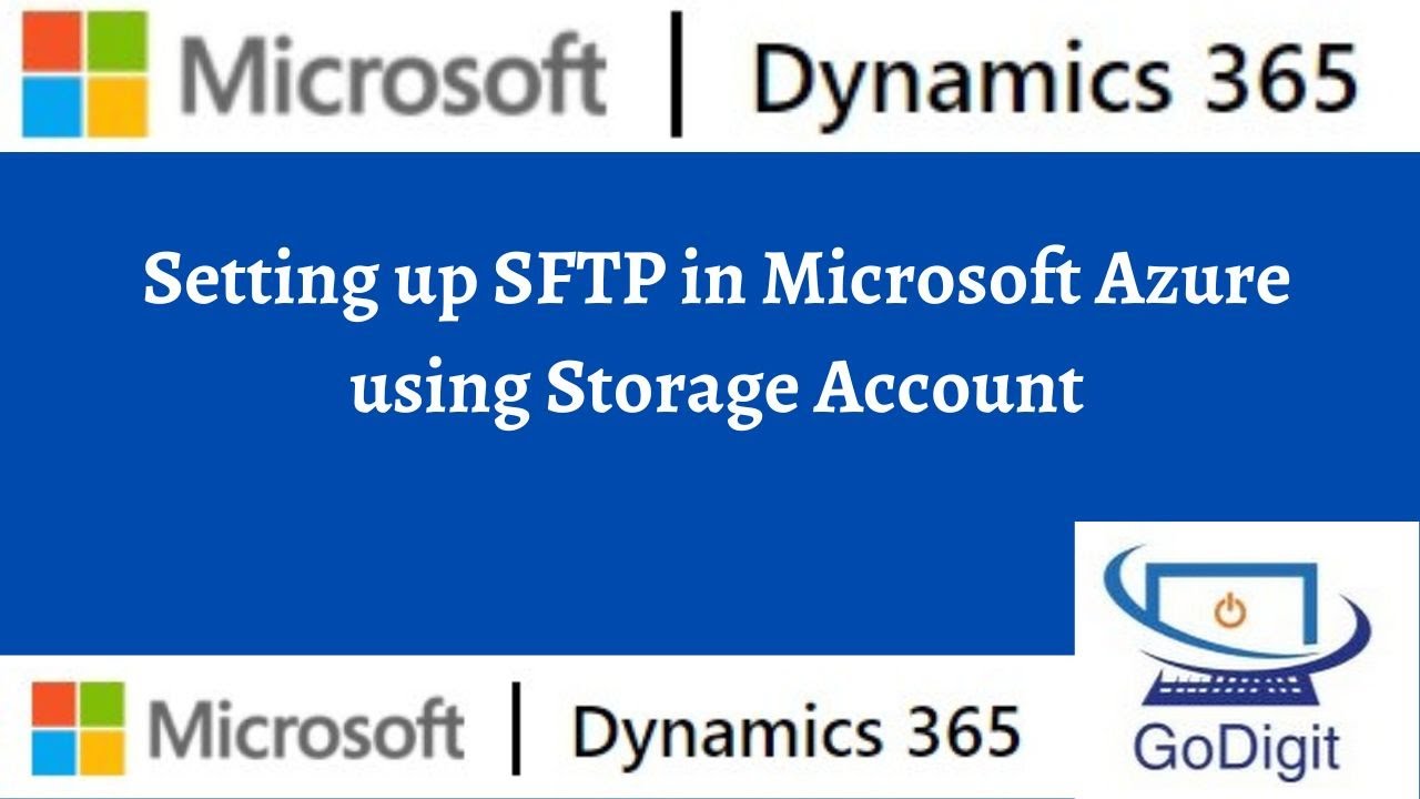 Setting up SFTP in Microsoft Azure using Storage Account - YouTube