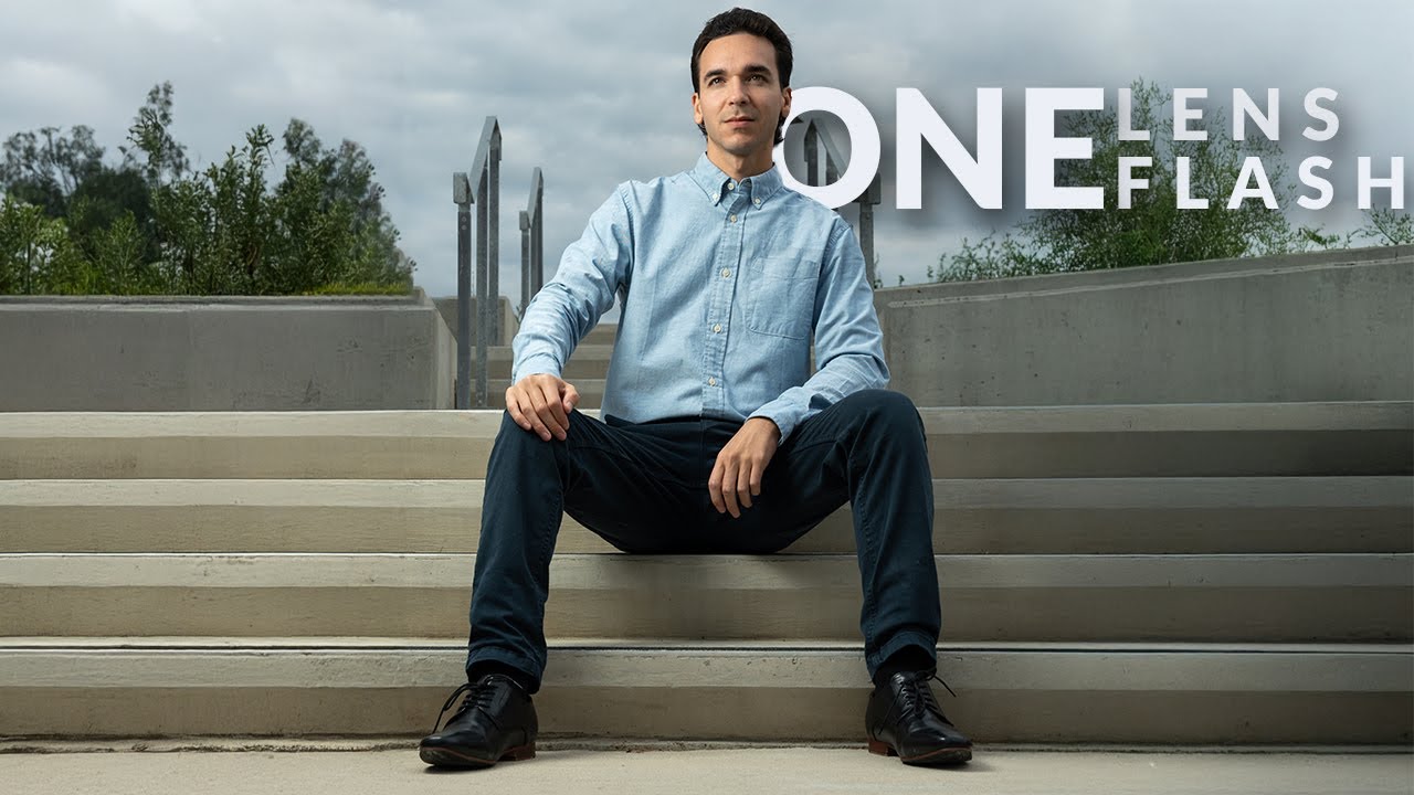 Outdoor Portrait FLASH Photography with ONE Light (Sony A7IV + Godox ...