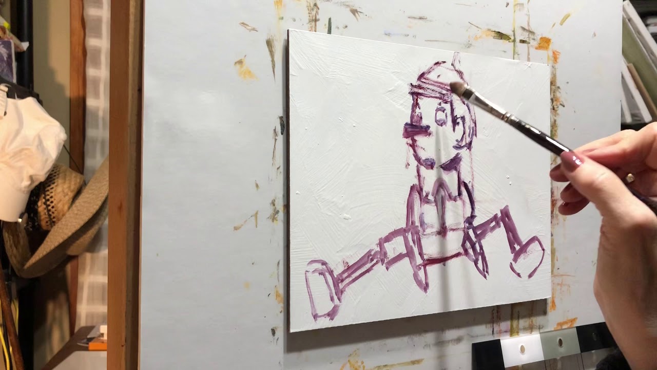 Oil painting, Pinocchio - YouTube