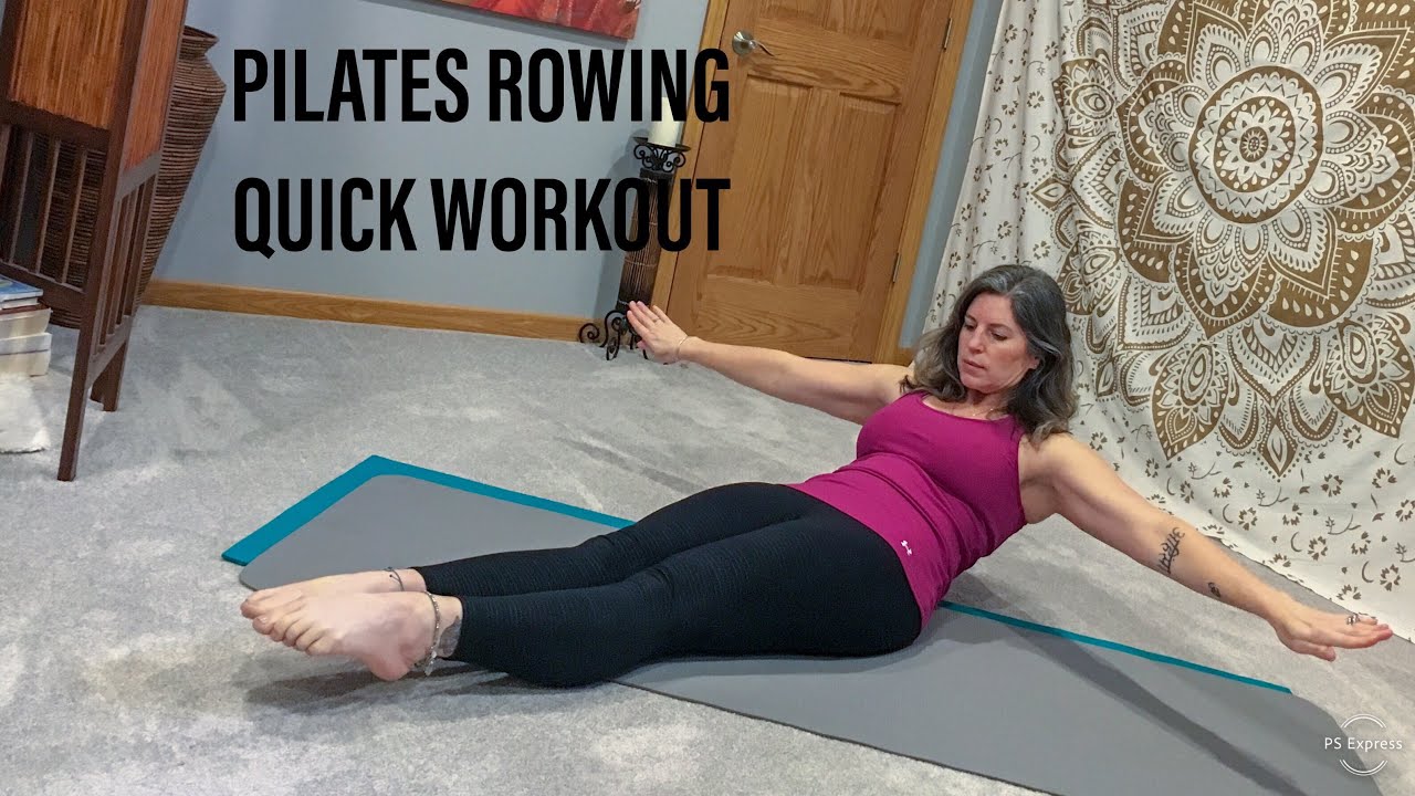 PILATES 10 MINUTE ROWING WORKOUT (Posture/Core Control) - YouTube