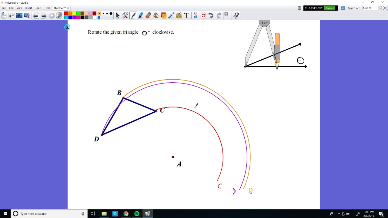 Rotation Construction ( Easy Way) | Geometry - YouTube