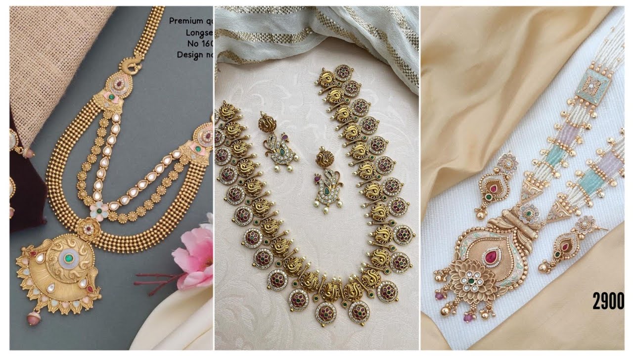 light weight jewellery designs #gold#jewellery - YouTube
