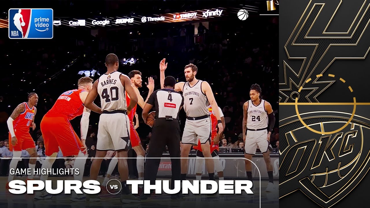 NBA: Spurs vs. Thunder Game Highlights | Prime Video - YouTube