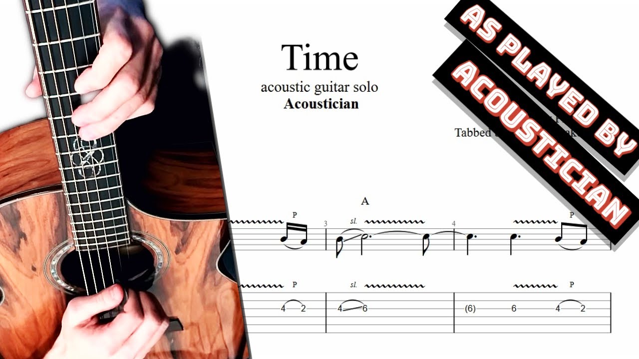 Acoustician - Time solo TAB - acoustic guitar solo tabs (PDF + Guitar ...