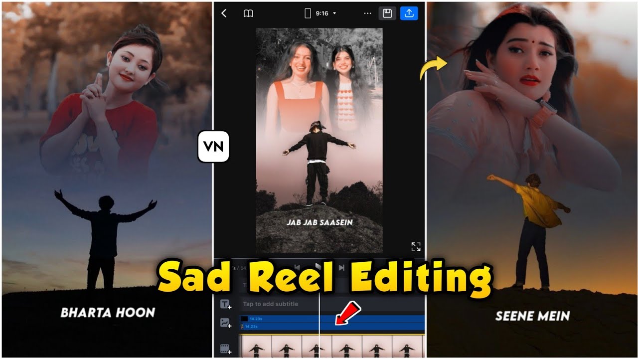 Trending Double Layer Video Editing In Vn App | Double Roll Video Kaise ...