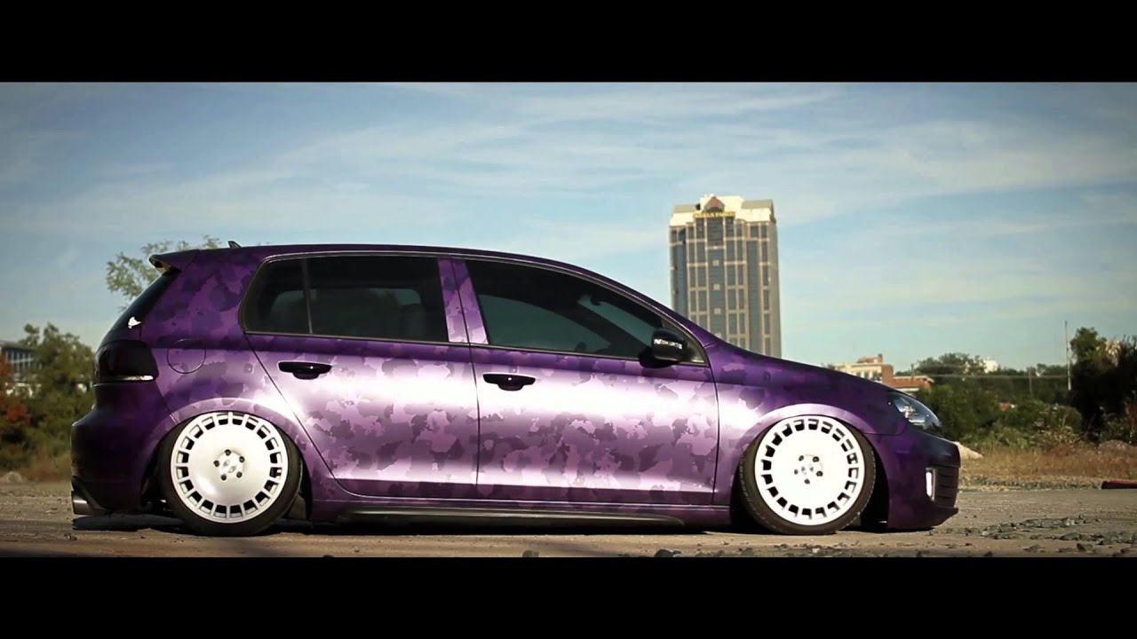Purple Camo VW MK6 GTI | ARMYTRIX Exhaust | Rotiform Wheels | DESTEFANO ...