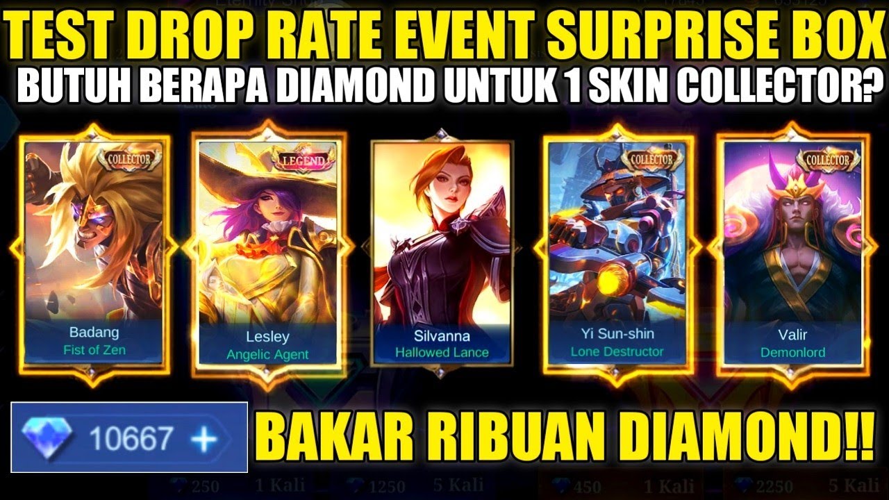 TEST DROP RATE EVENT SURPRISE BOX DI ORIGINAL SERVER! BAKAR RIBUAN ...