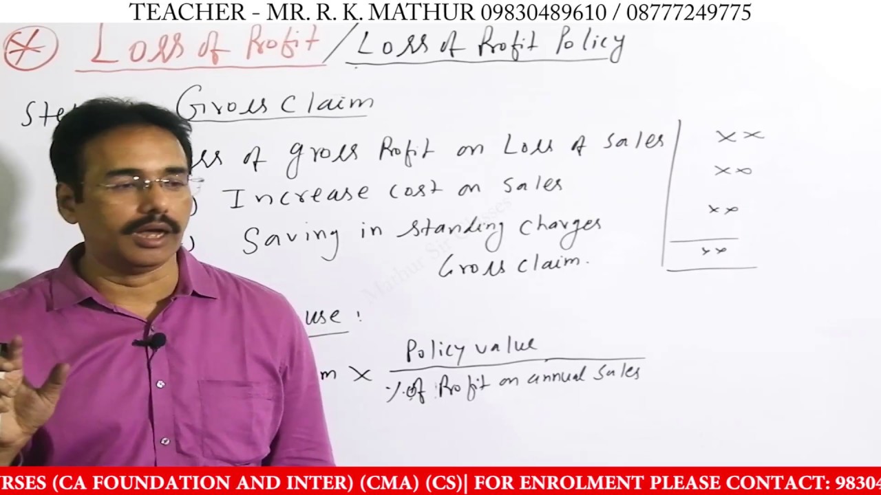 Introduction to insurance claim loss of profit policy | Insurance claim ...