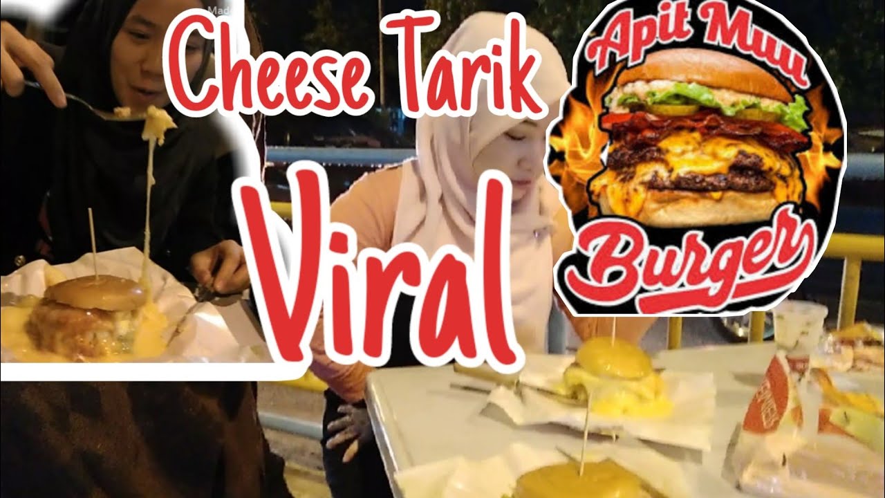 Apit muu burger cheese tarik viral - YouTube