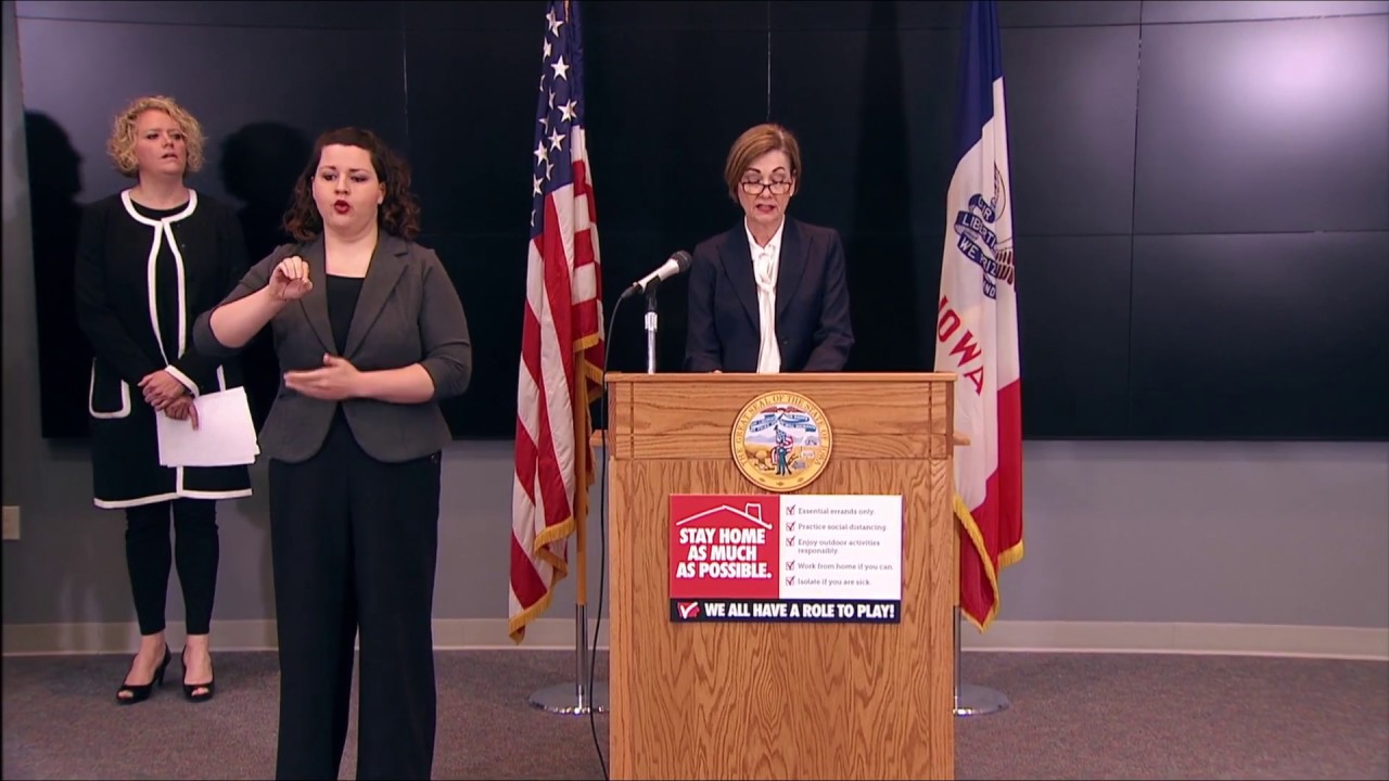 Iowa Governor Kim Reynolds Press Conference - April 6, 2020 - YouTube