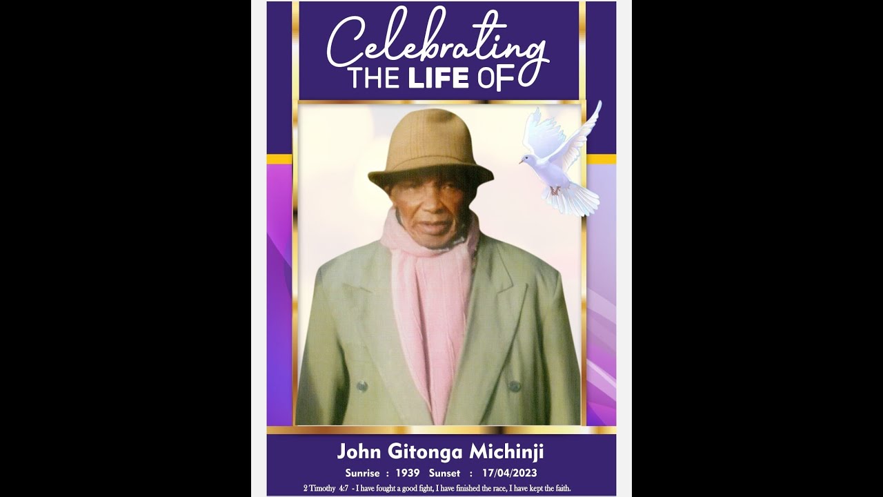 FARE THEE WELL JOHN GITONGA MICHINJI - YouTube