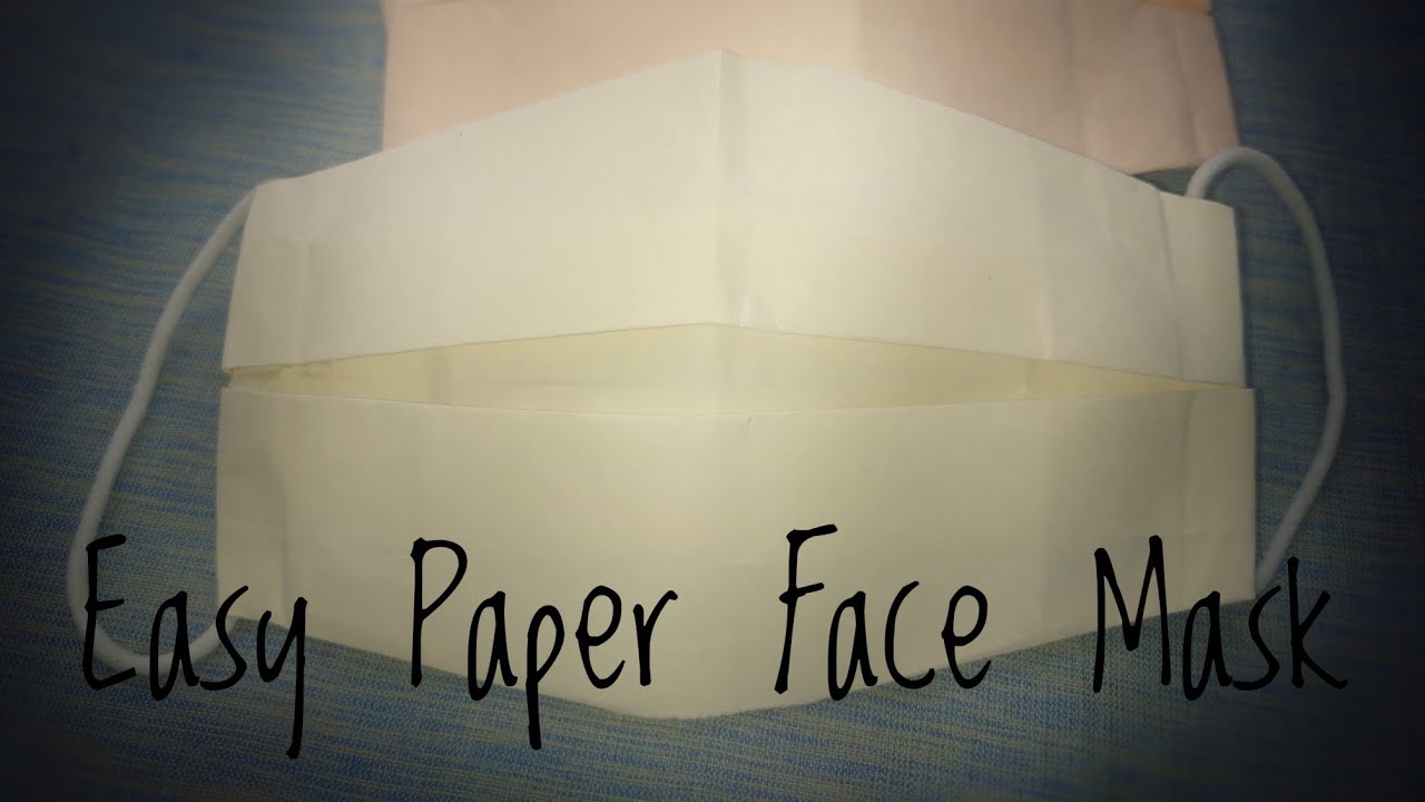 How To Make Paper Face Mask/Easy Paper Mask/කඩදාසි මුහුණු ආවරණ/# ...