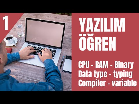 Yazılım nasıl öğrenilir? Ders 1 | Bilgisayar nasıl çalışır | Data tipleri | değişkenler | typing