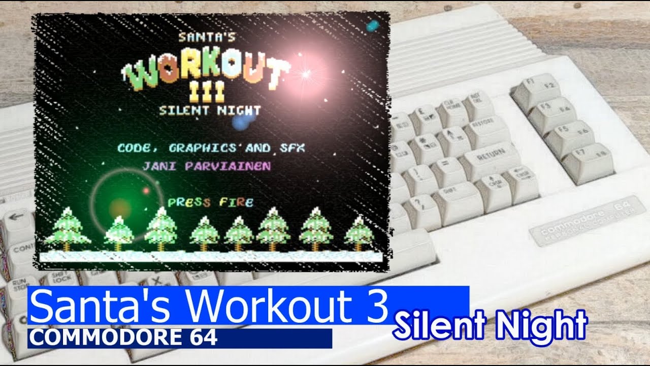 Commodore 64 -=Santa's Workout 3: Silent Night=- - YouTube