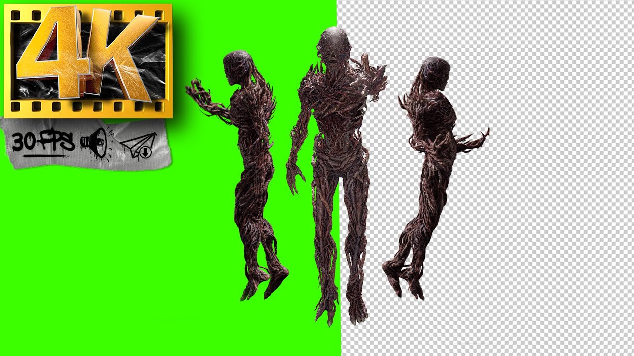 VECNA - Stranger Things (part 1) | Monster - Green Screen Footage 4K ...