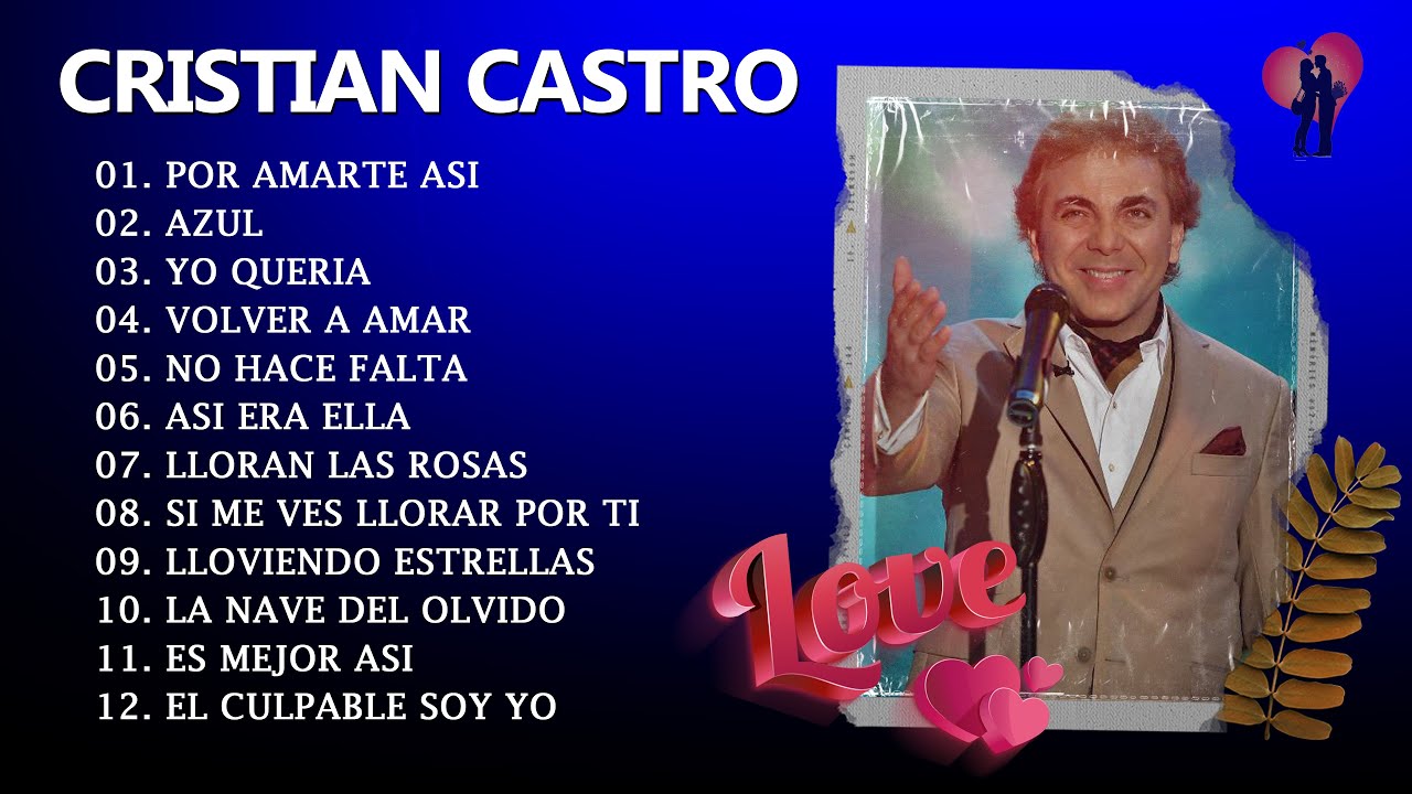 CRISTIAN CASTRO EXITOS - EXITOS - EXITOS MUSICA ROMANTICOS, SUS MEJORES ...
