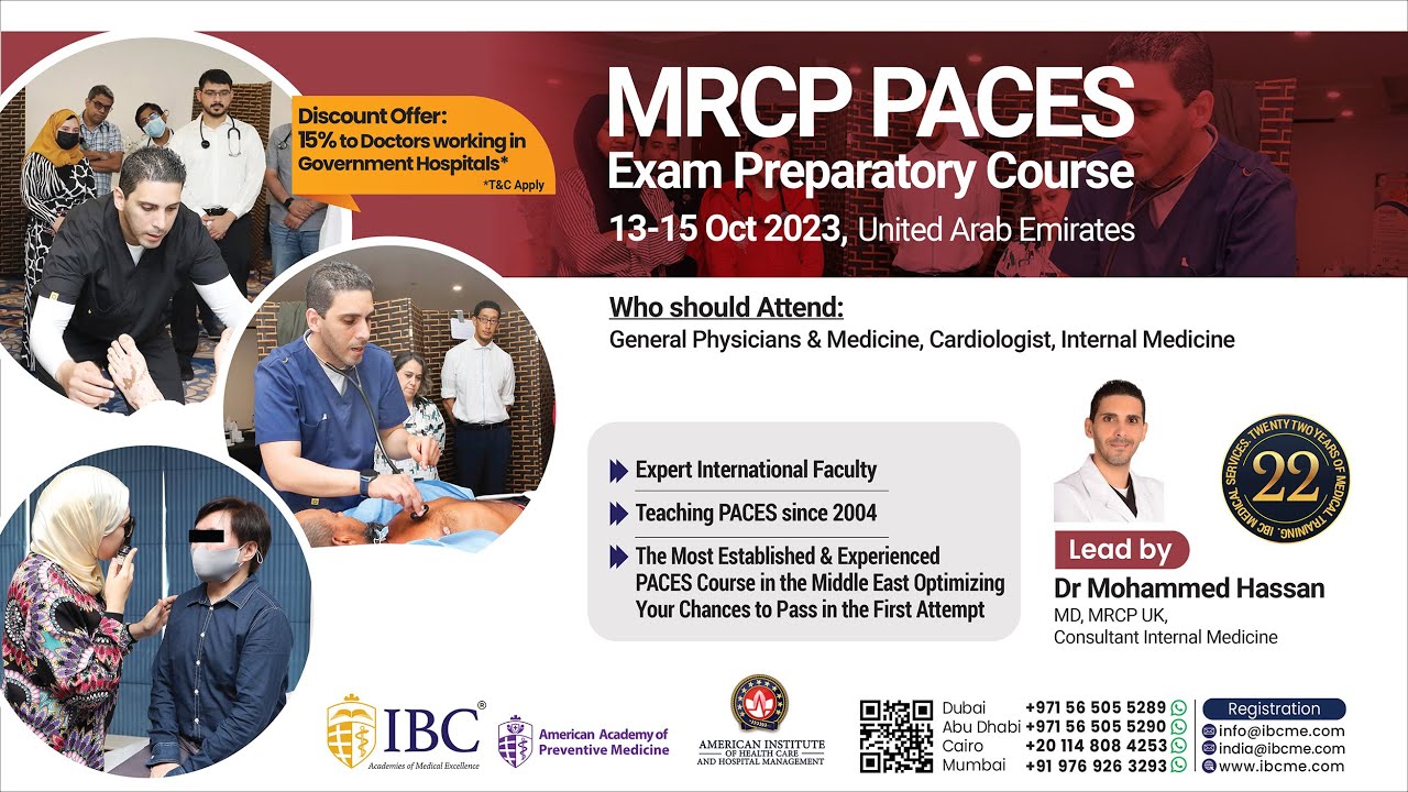 MRCP PACES Preparatory Course 13-15 Oct 2023, Dubai - YouTube