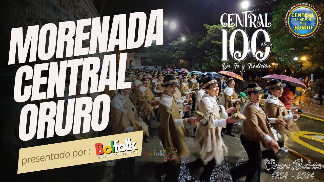 Morenada Central Oruro Recorrido Centenario 2024 - YouTube