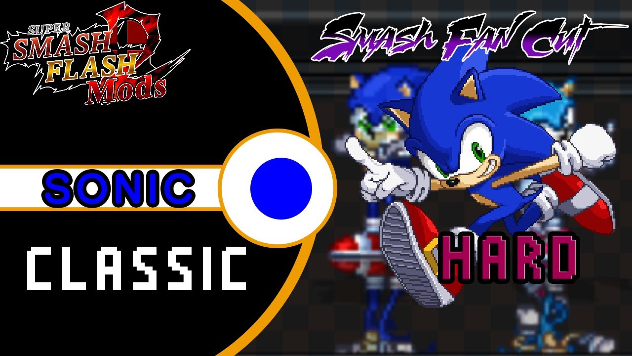 SSF2 Mods: SF Cut Classic Mode - Sonic - Hard - No Continues! - YouTube