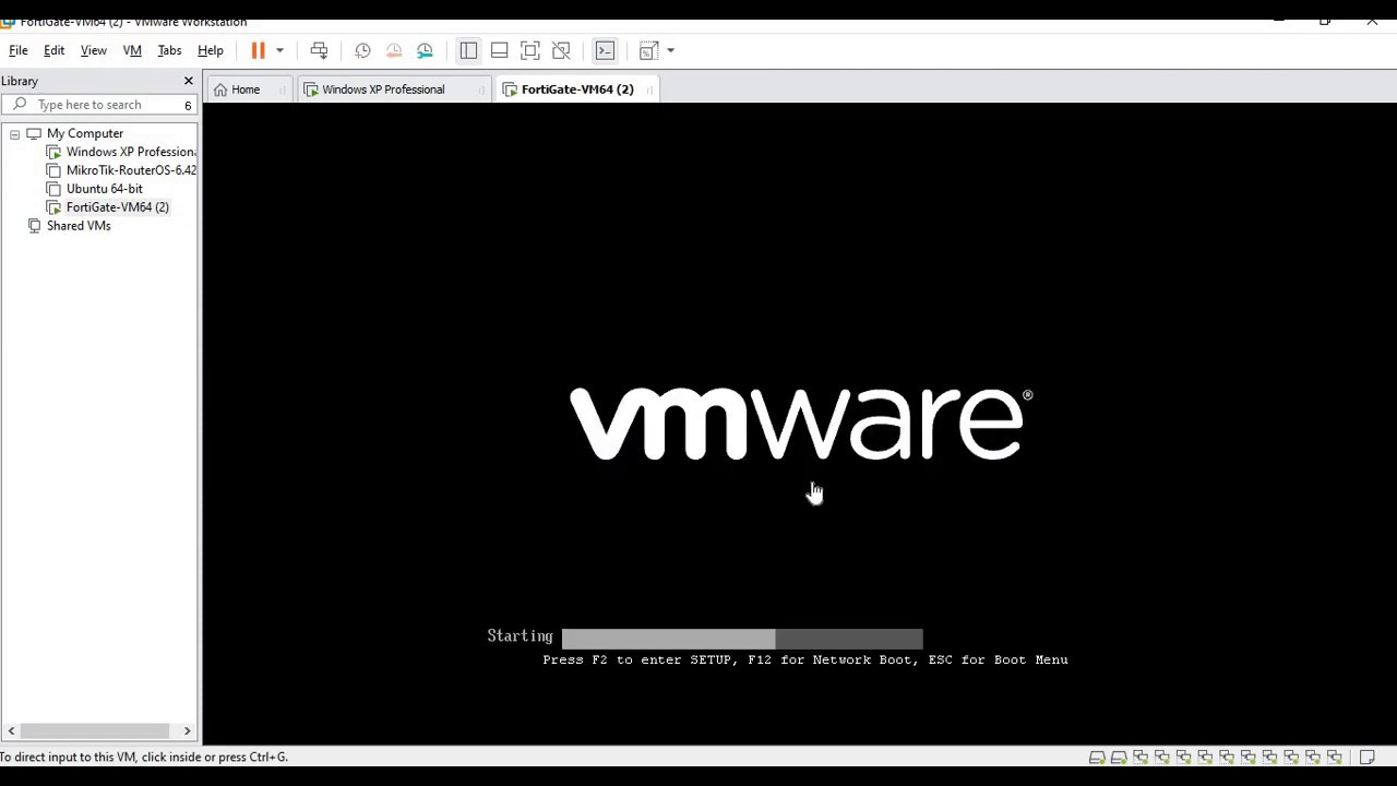 fortigate VM64 in VMware - YouTube