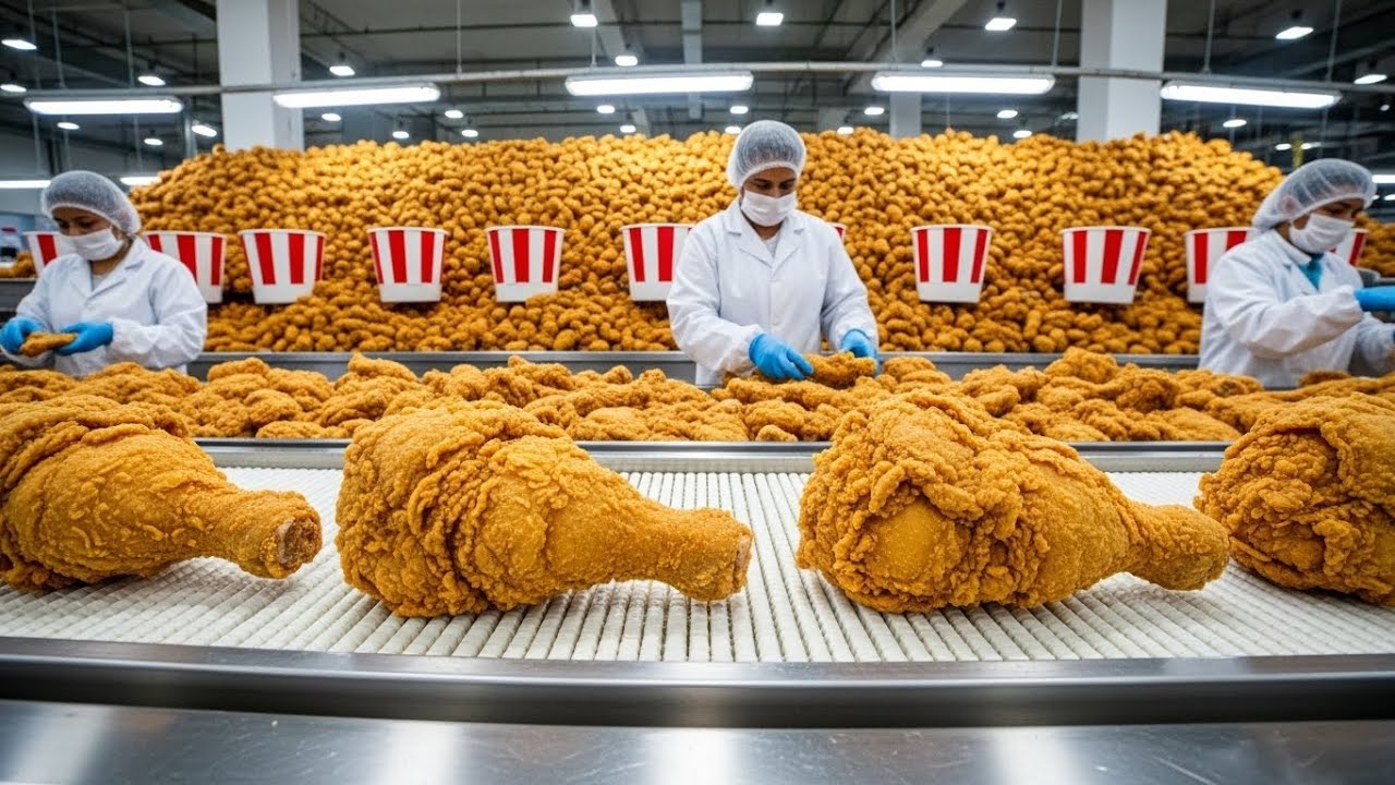 Production Process Of Modern KFC Production Line| Factory Secrets That ...