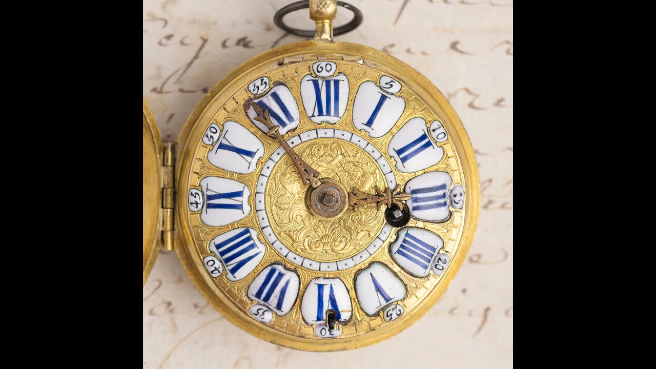 Louis XIV Oignon Verge Fusee Pocket Watch 路易十四時期芝麻鏈古董懷錶 - YouTube
