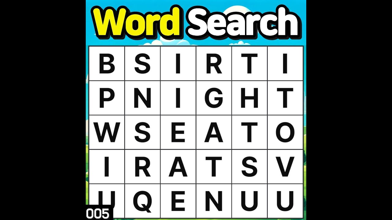 🔎Word search. Try to concentrate. [word quiz, concentration, memory ...