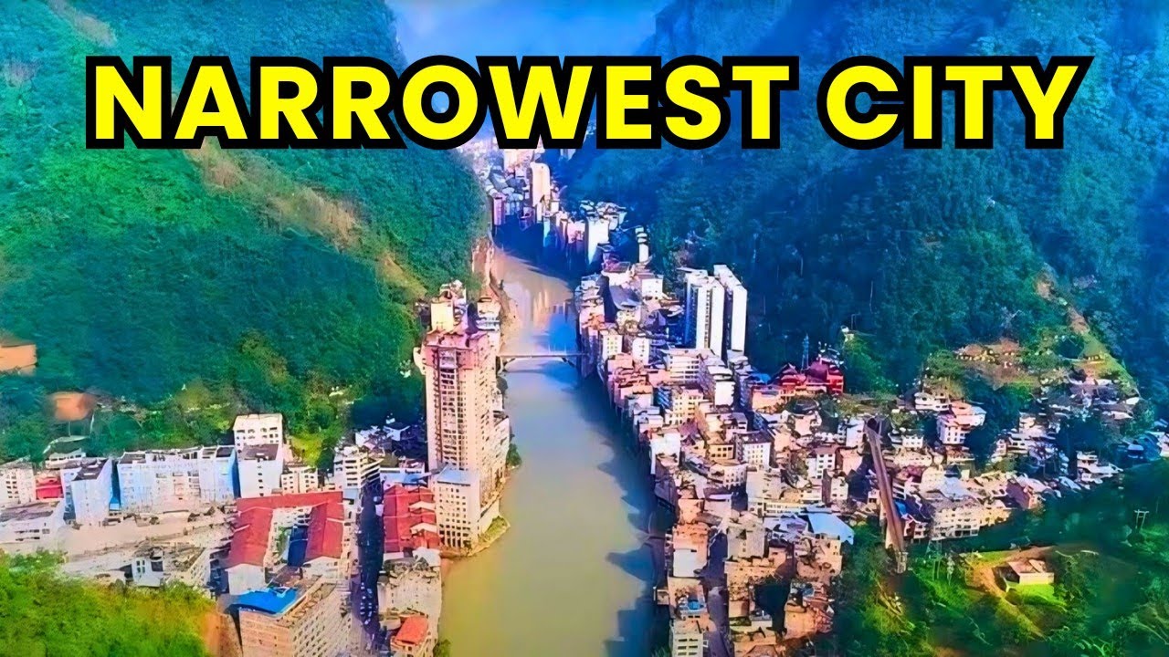 The MOST NARROW City In The World, Yanjin City China - YouTube