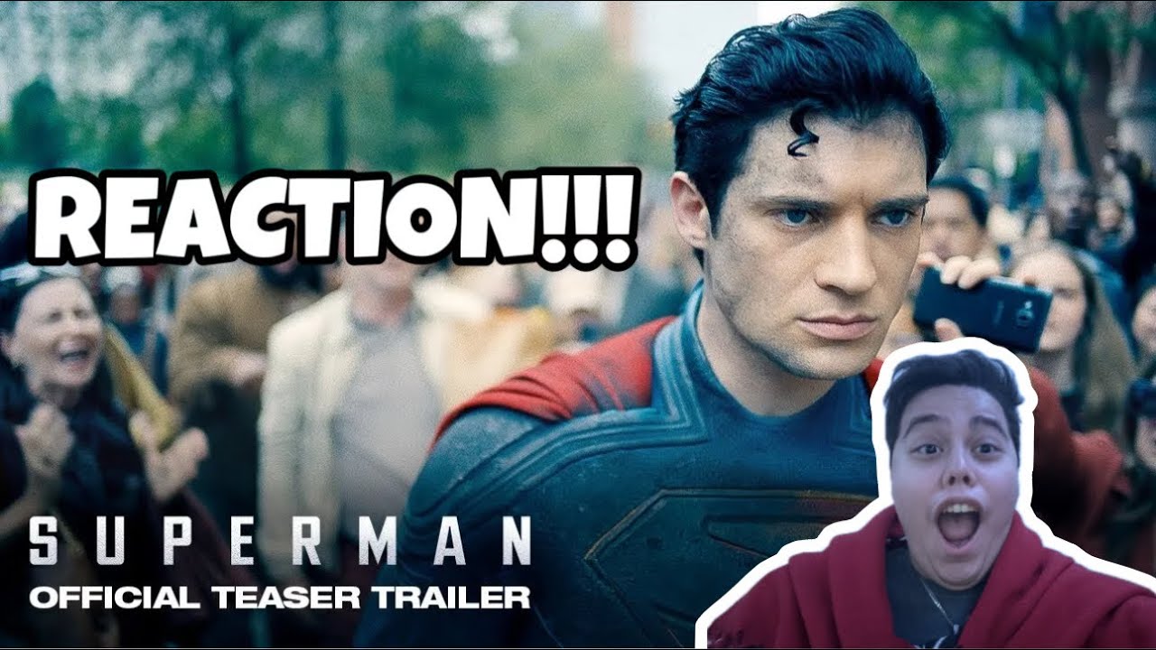 SUPERMAN TEASER TRAILER REACTION!! - YouTube