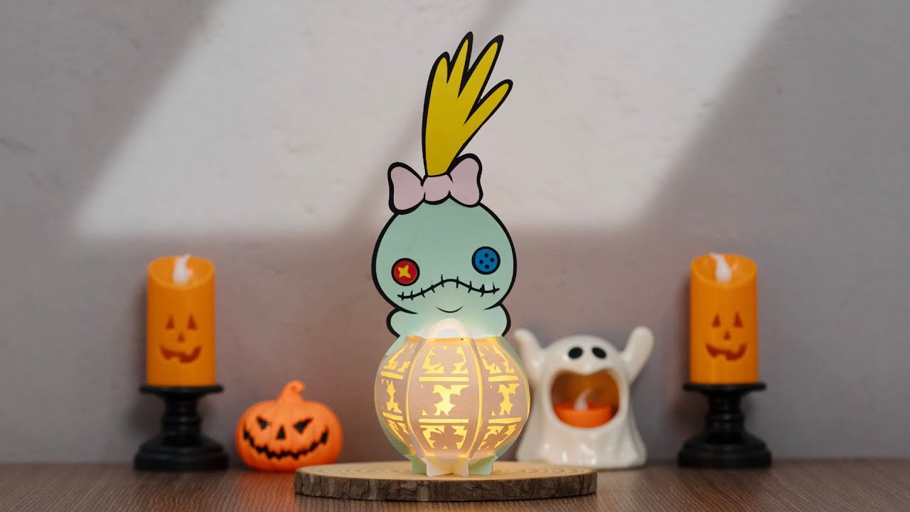 How To Make Scrump Lantern Paper Cut Lightbox - Paper Cutting - DIY BOX ...