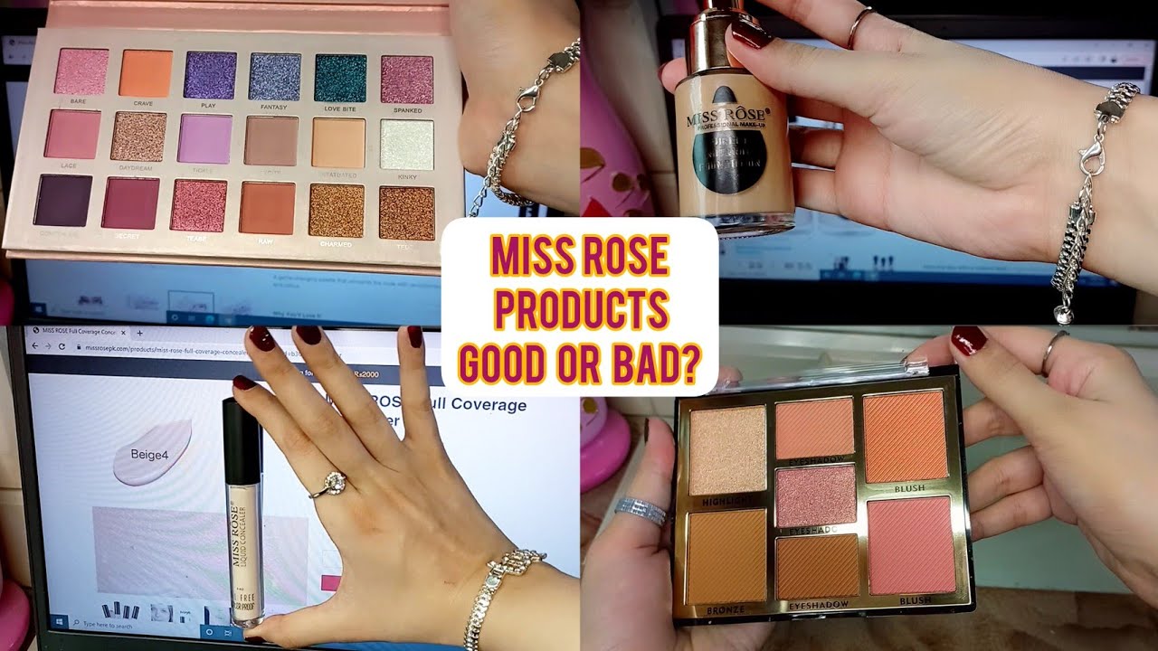 MISS ROSE Products Review | most affordable makeup in pakistan | Miss ...