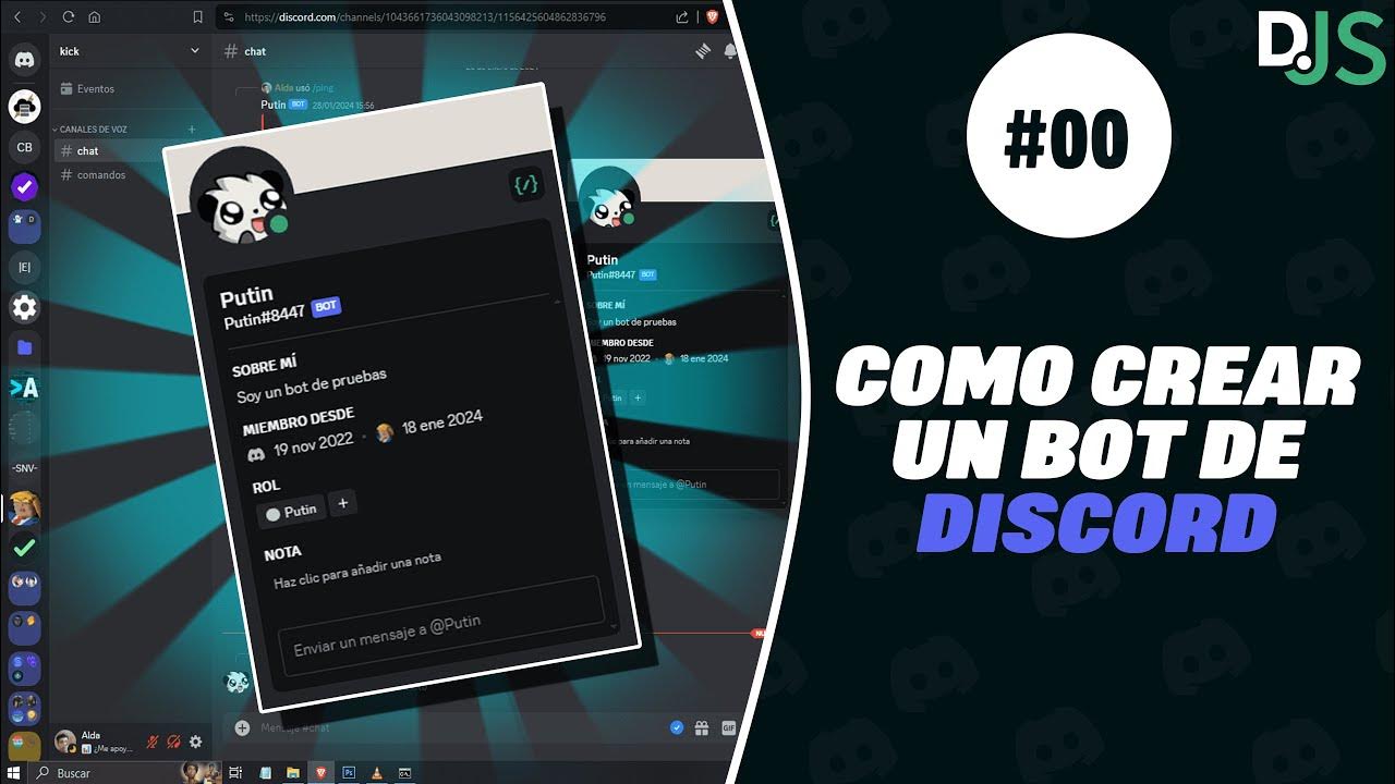 Como crear un BOT de DISCORD 2024 | Discord.js v14 | Episodio #1 - YouTube