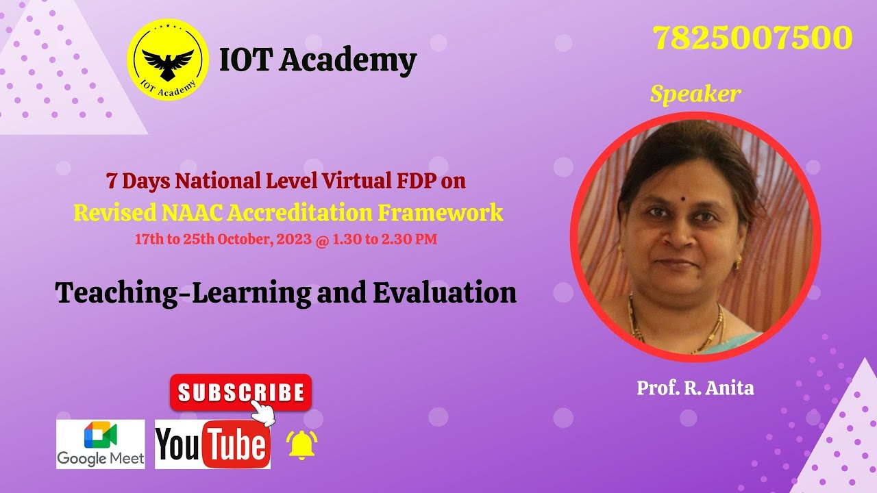 NAAC Accreditation Criteria - 2 - Teaching, Learning & Evaluation - YouTube