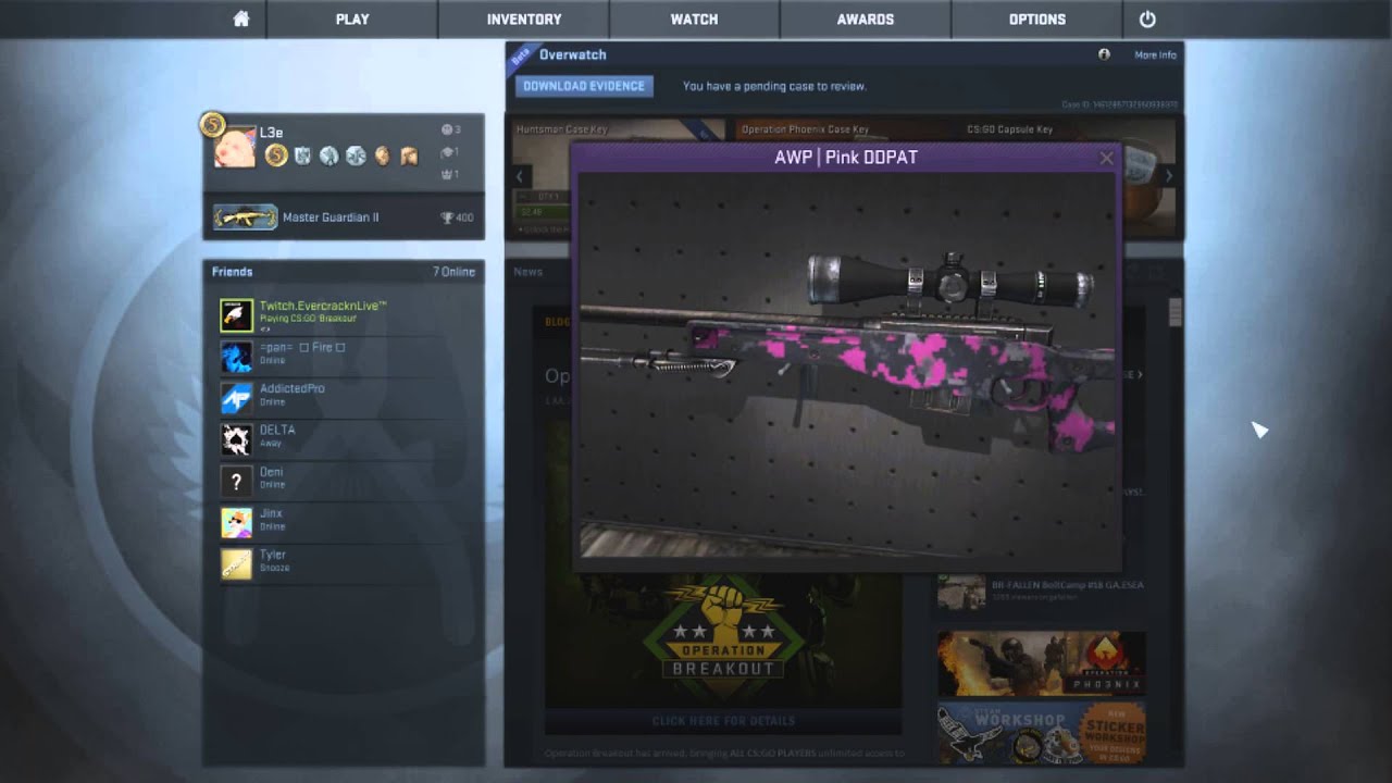 AWP Pink DDPAT - Counter Strike Go - YouTube