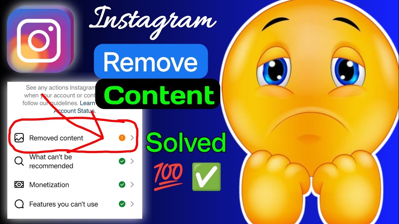 Instagram removed content ! removed content Kaise hataye ! #instagram # ...