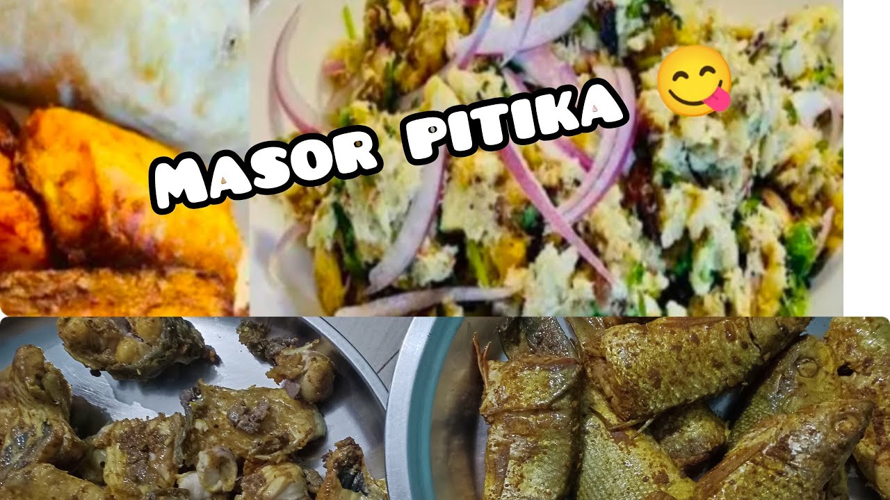 Assamese fish recipes.. masor pitika and alu pitika//bhut tasty hoi 😱☺️ ...