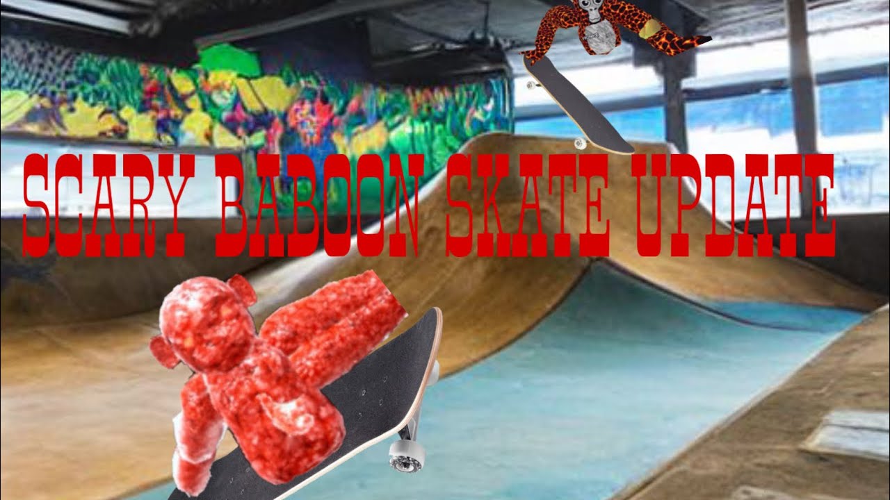 Skating with my sis! In scary baboon! - YouTube