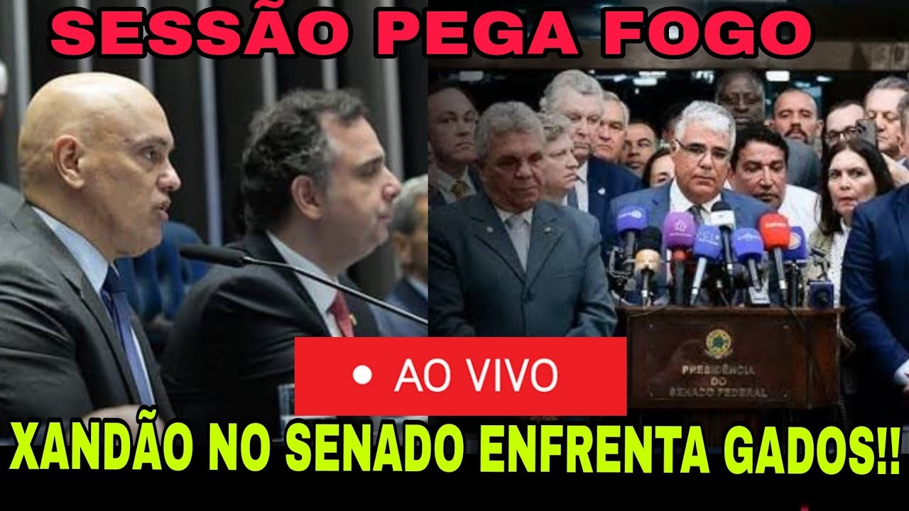 AO VIVO!! XANDÃO VAI AO SENADO E ENFRENTA BOLS0NARISTAS, SESSÃO PREGA ...